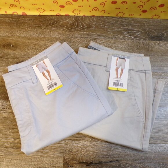 Matty M | Shorts | Matty M 2 Womens Nwt Bermuda Shorts Flat Front Blue ...